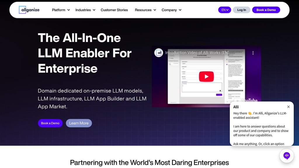 Allganize AI:企業級平台，用於文件理解、工作流自動化和可客製化的大型語言模型解決方案，可在內部或雲端部署。 - MOGE
