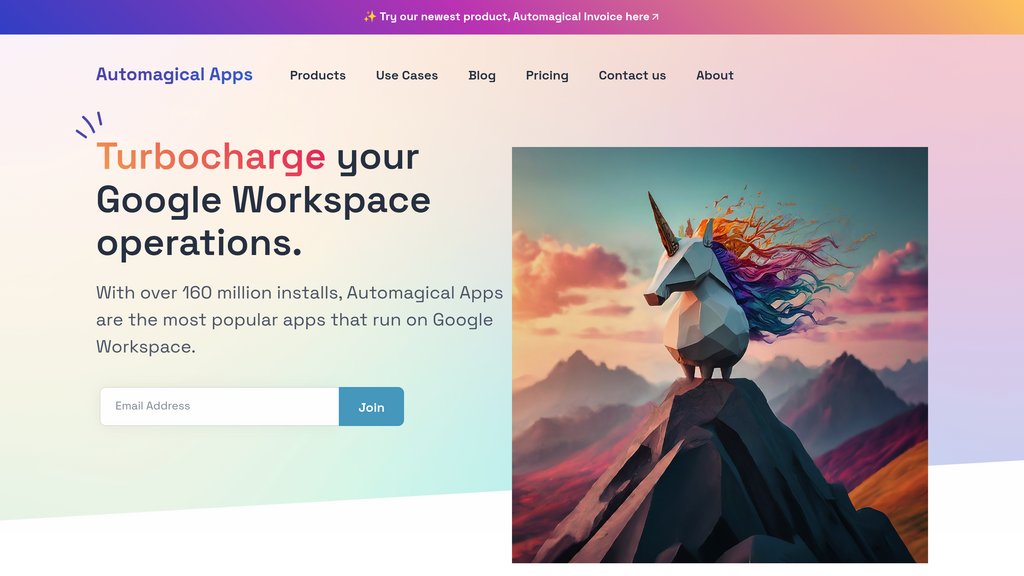 Automagical Apps:A suite of Google Workspace add-ons designed to automate workflows, translate ...