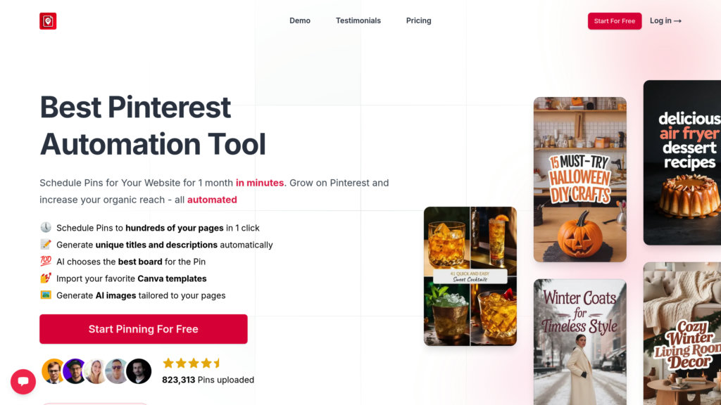 BlogToPin:AI-powered Pinterest automation tool that converts blog posts and product listings ...