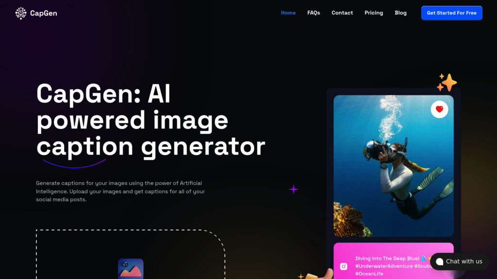 CapGen AI:AI驱动的图片文案生成器，助力多平台社交媒体发布个性化、高互动的文案。 - MOGE
