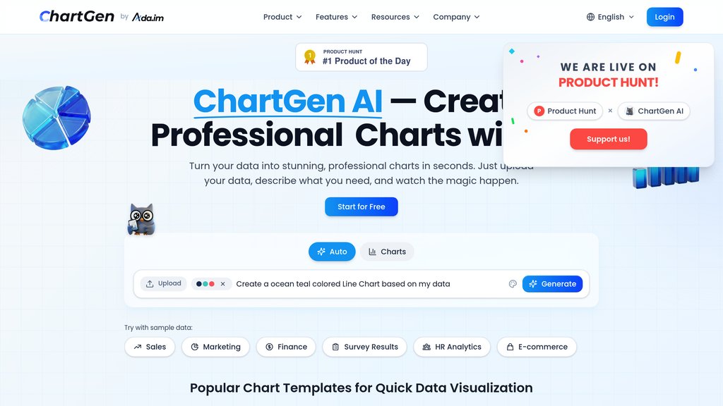 ChartGen AI:Data visualization platform that transforms CSV and Excel ...
