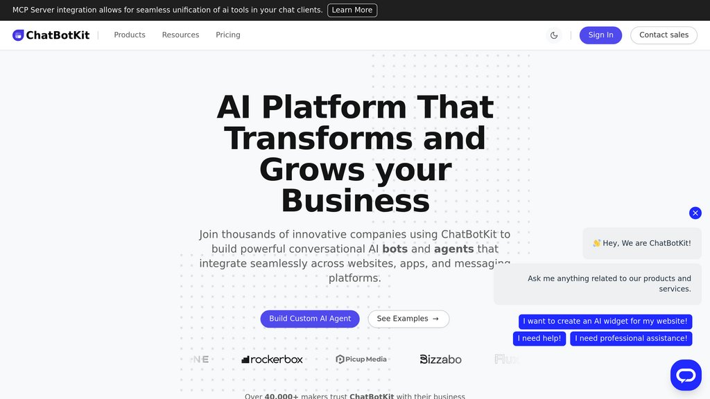 ChatBotKit:A versatile conversational AI platform enabling rapid creation and deployment of ...