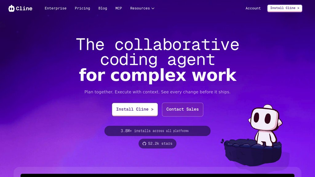Cline:開源 AI 程式助理，深度整合 VS Code，自動化編碼、除錯與終端機任務，具備先進模型彈性。 - MOGE
