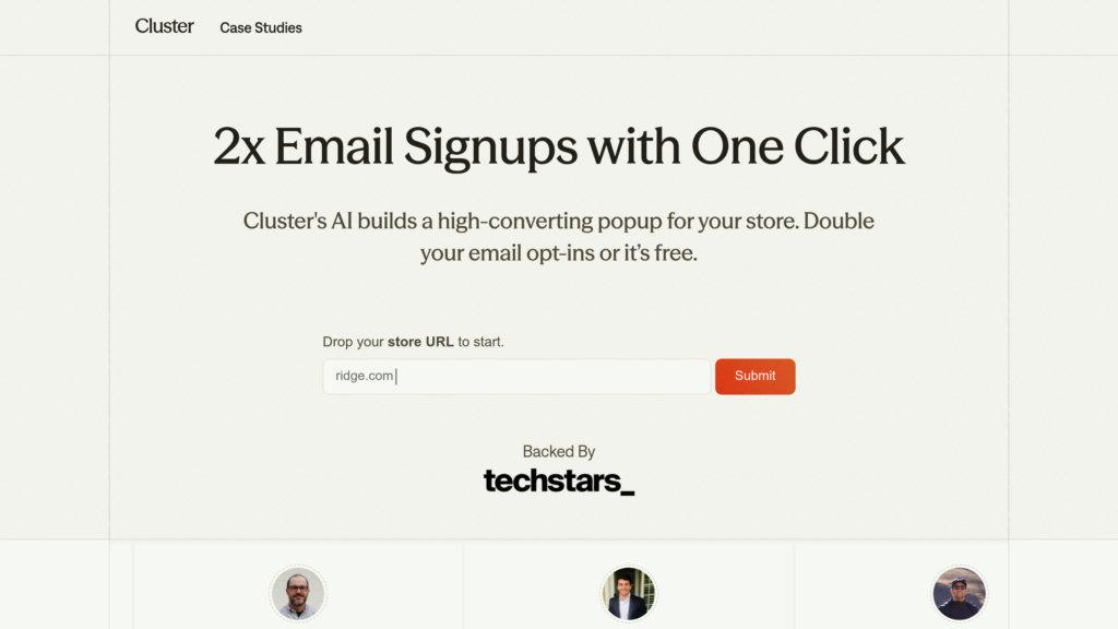 Cluster:AI 智能彈窗解決方案，協助電商快速部署並自動優化，讓電子郵件訂閱倍增。 - MOGE