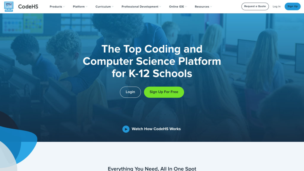 CodeHS:为K-12阶段提供计算机科学课程、编程练习与课堂管理工具的综合在线平台。 - MOGE