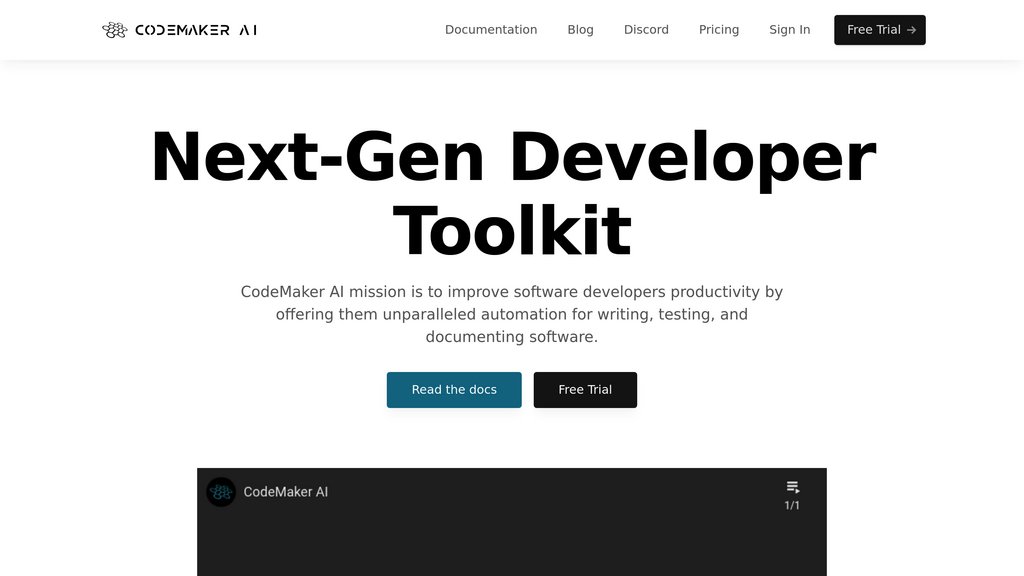 CodeMaker AI:開發者生產力工具包，提供自動程式碼編寫、測試和文件生成，並深度整合到IDE中。 - MOGE
