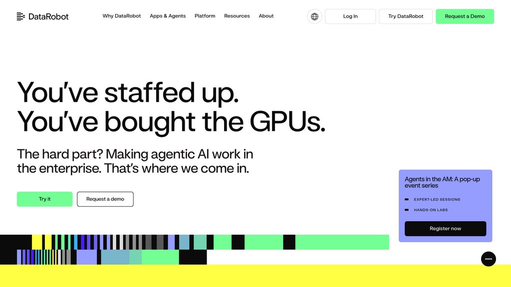 DataRobot:Enterprise-grade platform for the complete lifecycle ...