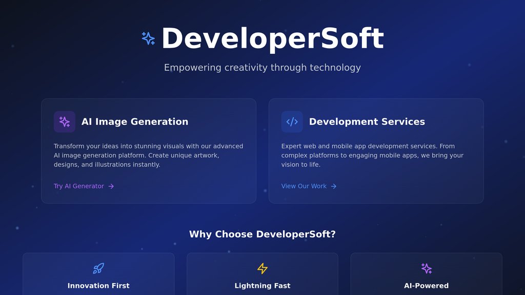 Developersoft:Advanced image generation platform enabling users to ...