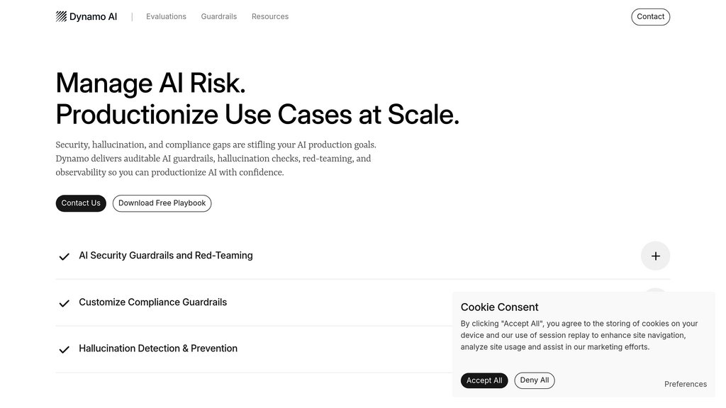 Dynamo AI:Plataforma integral de IA empresarial que proporciona ...