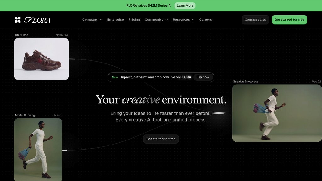 Flora:Node-basierte kreative Canvas, die 50+ generative Modelle für ...