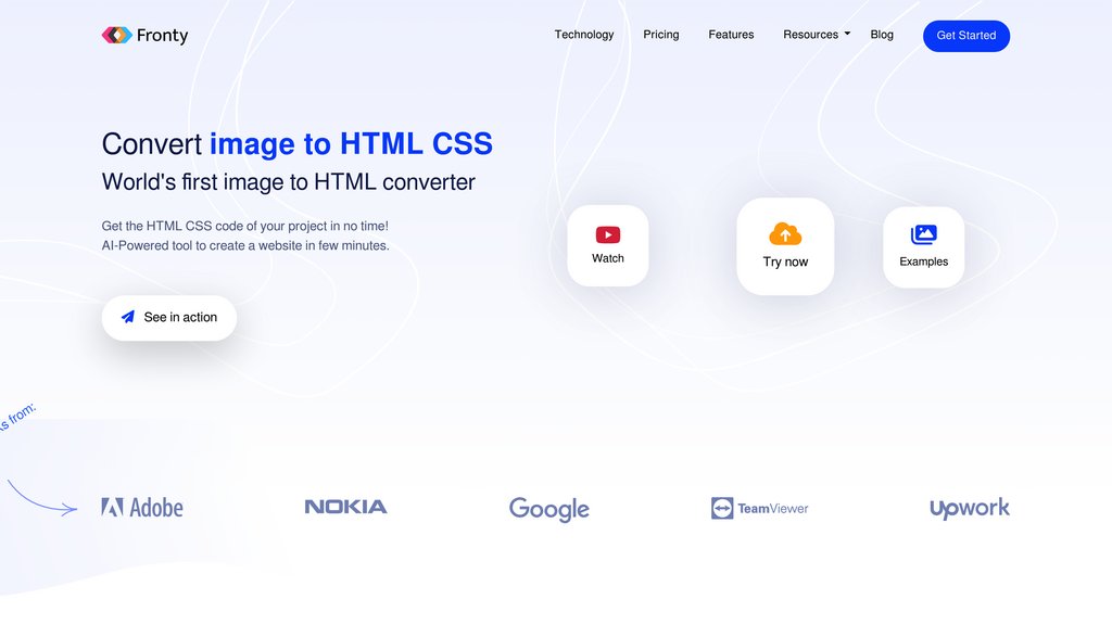 Fronty:Image-to-code converter that transforms design screenshots into functional HTML/CSS ...