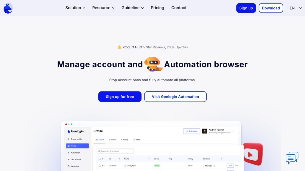 Genlogin:A multi-account antidetect browser and automation platform ...