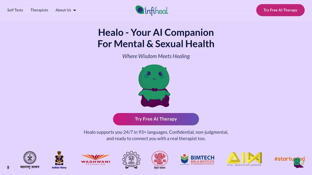 Infiheal:全面的心理健康平台，提供免費支援、治療預約和個性化健康數位夥伴。 - MOGE