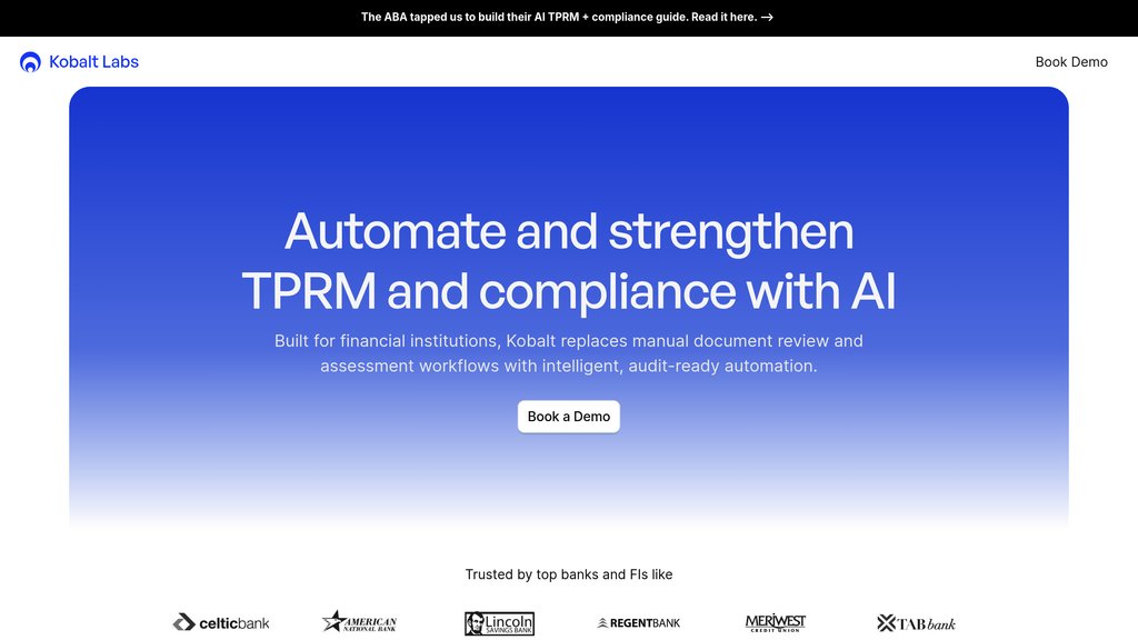 Kobalt Labs:Third-party risk and compliance automation platform that transforms manual vendor ...