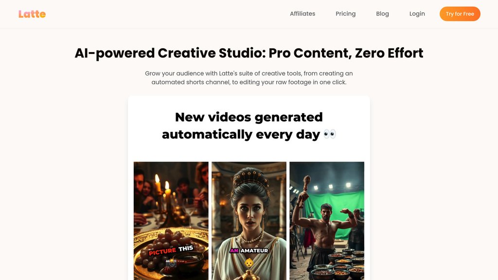 Latte Social:影片編輯平台，將長格式內容轉化為針對社群媒體最佳化的吸引人的短影片。 - MOGE