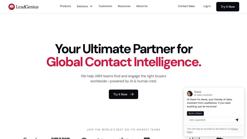 LeadGenius:一體化精準數據平台，提供客製化的B2B聯絡人和帳戶洞察，加速銷售和行銷工作。 - MOGE