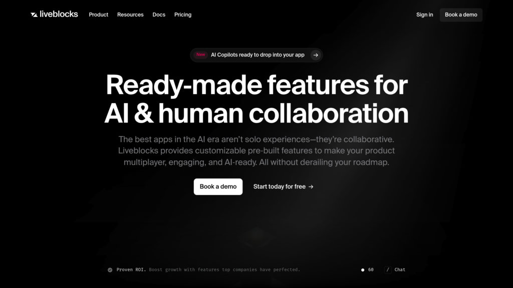 Liveblocks:A fully-hosted platform offering customizable pre-built components to add real-time ...