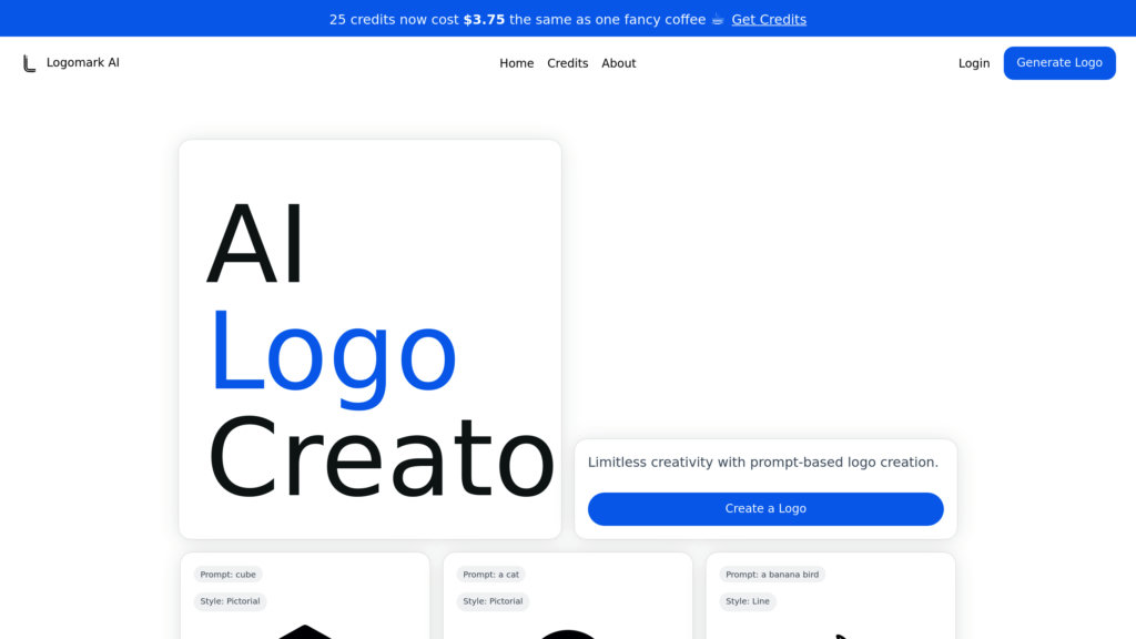 Logomark AI:AI 智能標誌生成器，利用 Stable Diffusion 模型創造多樣、可自訂的極簡風格標誌。 - MOGE