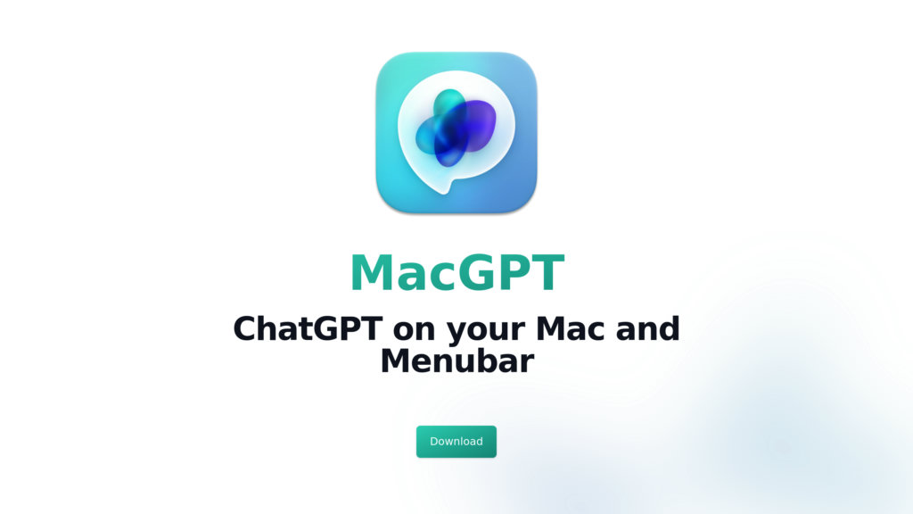 MacGPT:一款原生 macOS 应用，将 ChatGPT 集成至菜单栏，带来快速、无缝的 AI 助手体验。 - MOGE