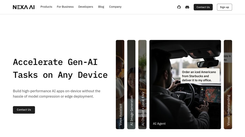 Nexa AI:On-device AI platform offering a vast hub of compact, quantized models across multimodal ...