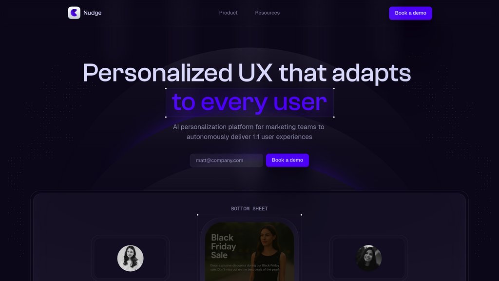 Nudge:Una plataforma de bajo código que personaliza las experiencias de usuario dentro de la ...