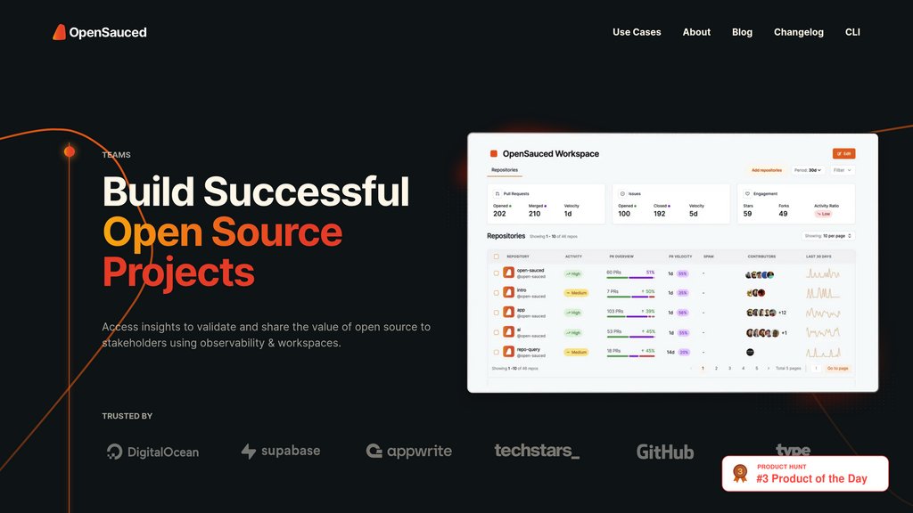 OpenSauced Pizza:一種命令列工具和GitHub Action，可自動化開源專案的儲存庫管理和程式碼所有權洞察。 - MOGE