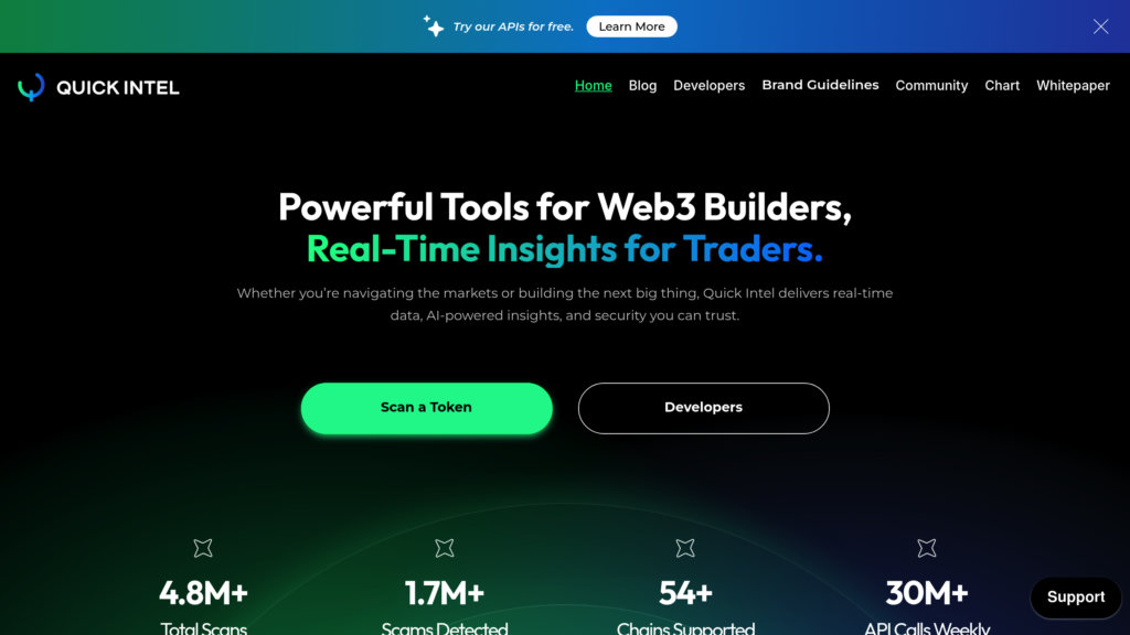 Quick Intel:AI-powered cryptocurrency security suite offering real-time smart contract risk ...