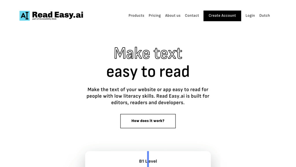 Read Easy.ai:AI 驅動的工具，簡化並提升多平台文字可讀性，協助低識字及有閱讀困難者。 - MOGE