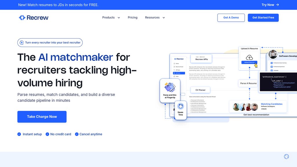 Recrew AI:Una plataforma de reclutamiento que agiliza la contratación ...