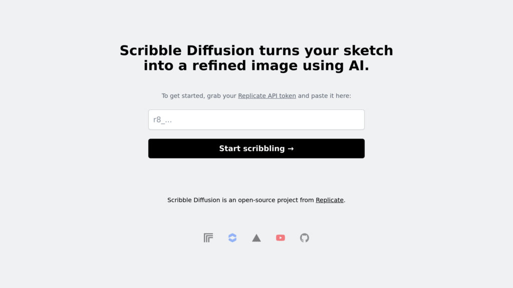 Scribble Diffusion:AI tool that transforms simple sketches into detailed images using advanced ...