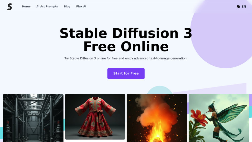 Stable Diffusion 3:由 Stability AI 推出的先進文字轉圖片 AI 模型，具備卓越影像品質、提示詞精準度與多主體 ...