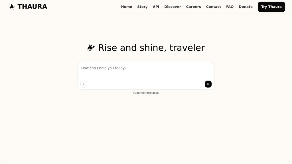 Thaura:Ethical AI platform built for privacy and justice, featuring multi-modal capabilities ...