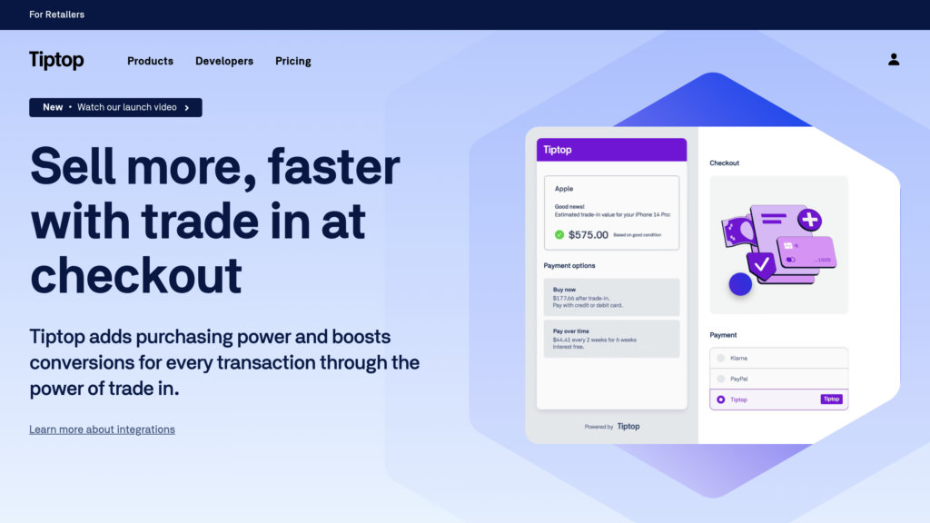 Tiptop:AI 驅動的換購與支付平台，讓消費者於結帳時即時換購二手商品，降低購物成本並提升轉換率。 - MOGE