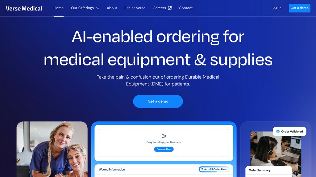 Verse Medical:A software-driven platform streamlining the ordering and ...