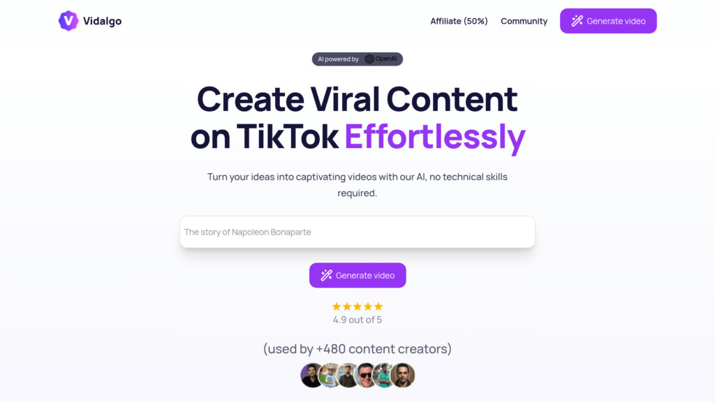 Vidalgo:AI-powered platform for effortless vertical video creation ...