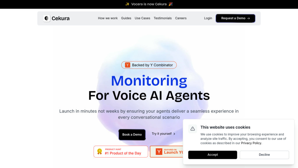 Vocera AI:AI 驅動的平台，專為測試、模擬與監控語音 AI Agent，確保對話體驗可靠且合規。 - MOGE