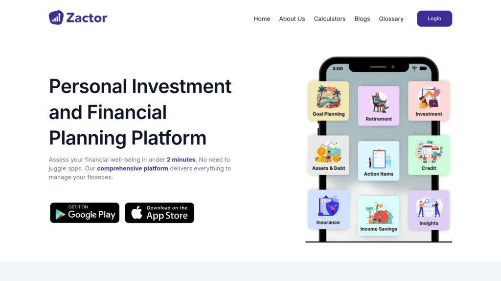Zactor Tech:AI 驅動的個人理財平台，提供個人化財務洞察、目標導向投資與全方位財務規劃。 - MOGE